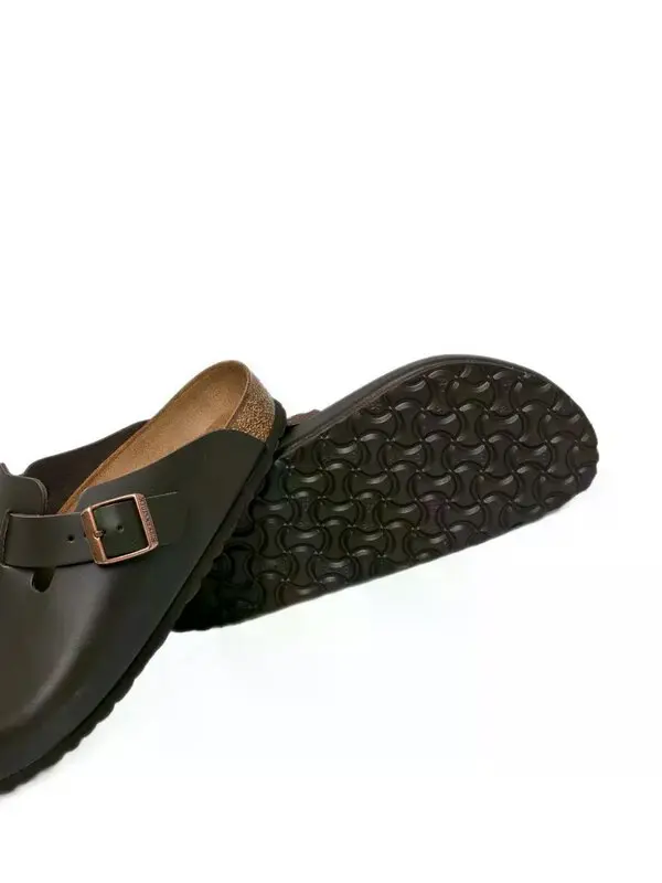 BIRKENSTOCK Boston Leather Flat Mules