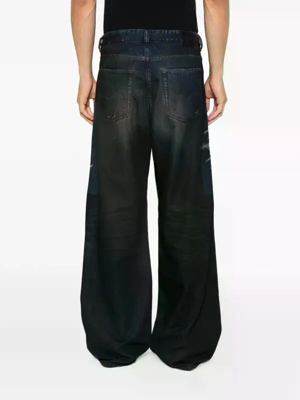 DIESEL® Faded Wide-leg Jeans