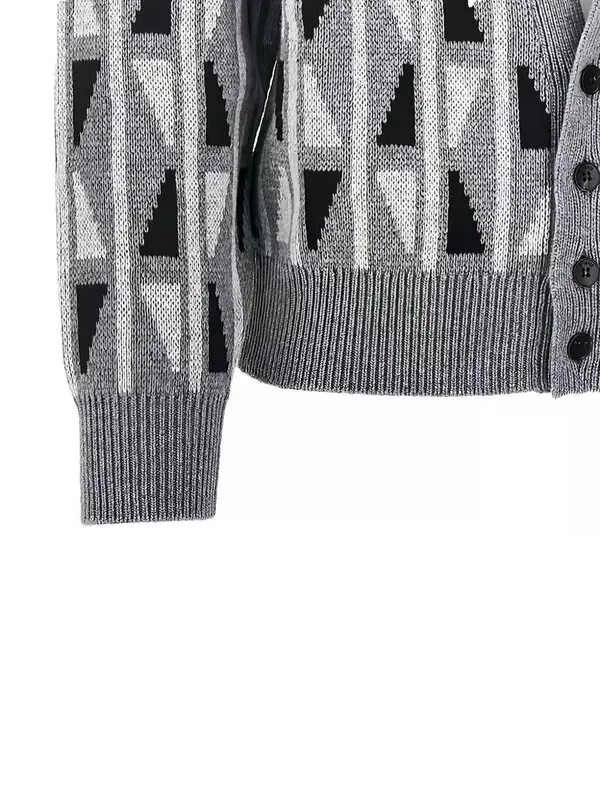 Versace Geometric-pattern Cardigan