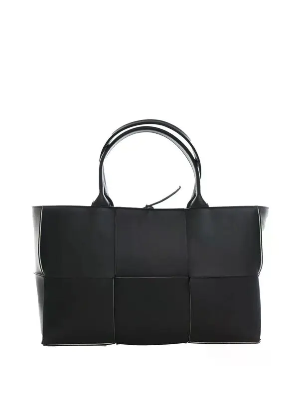 Bottega Veneta Medium Nappa Maxi Intrecciato Arco Tote Bag - Black