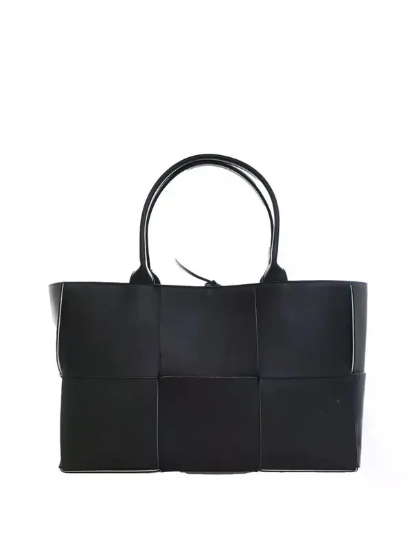 Bottega Veneta Medium Nappa Maxi Intrecciato Arco Tote Bag - Black