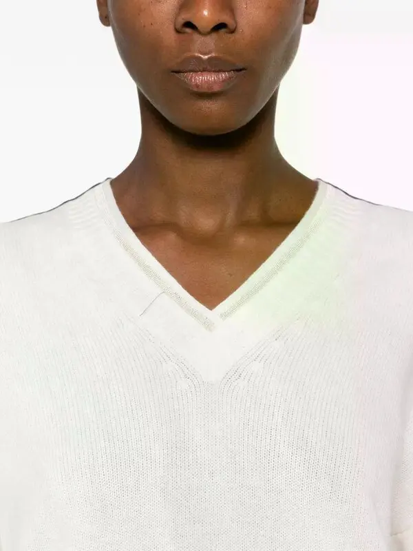 Fabiana Filippi V-neck Fine Knit Sweater