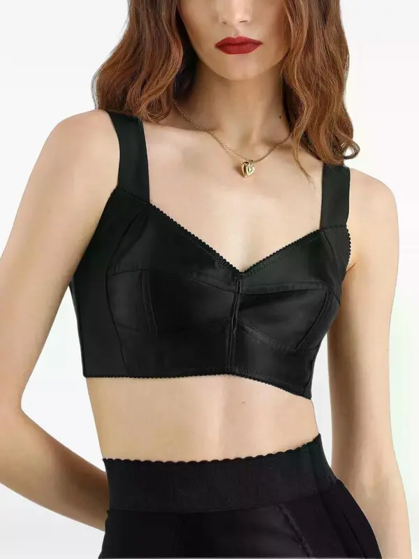 Dolce & Gabbana Satin Bustier Top
