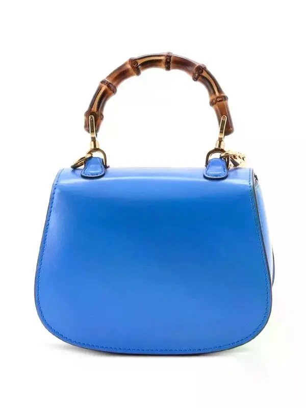 Gucci Bamboo 1947 Mini Top Handle Bag - Blue