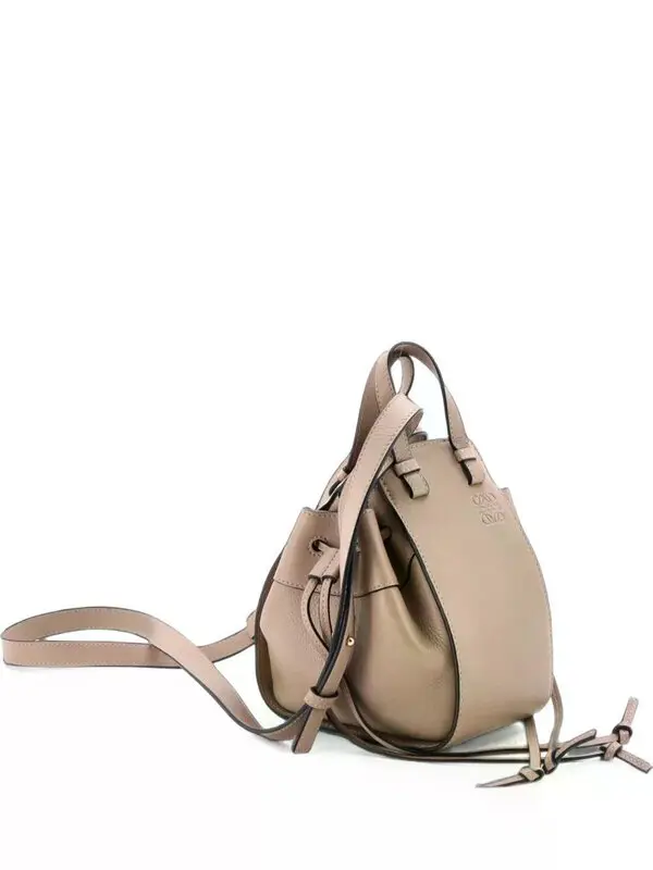 Loewe Hammock Bag Leather Mini Hobo Bag - Neutrals