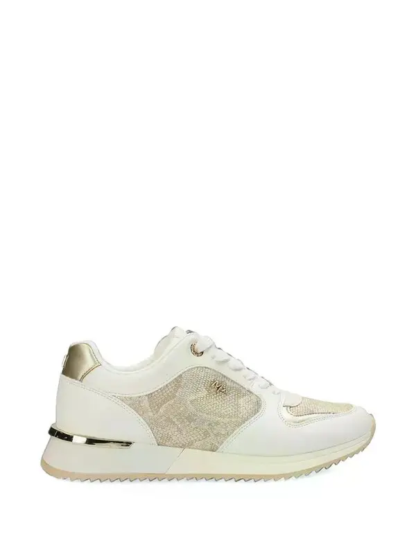MEXX Fleur Ellen Snakeskin-effect Metallic-panel Sneakers