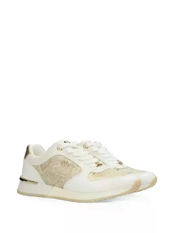 MEXX Fleur Ellen Snakeskin-effect Metallic-panel Sneakers