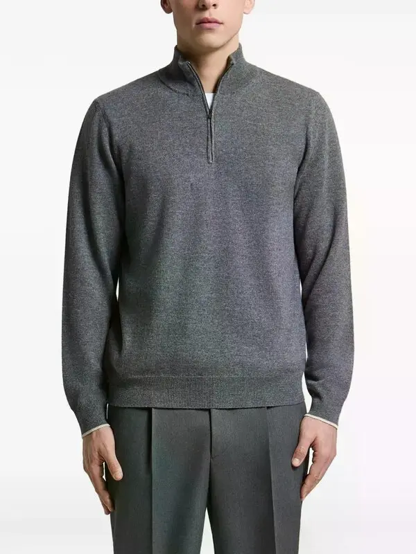Peserico Quarter-zip Knitted Sweater