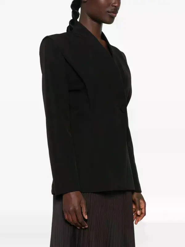 Imperial Padded-shoulder Single-breasted Jacket