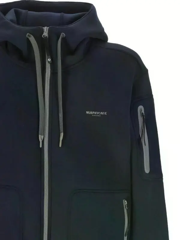 MURPHY&NYE Logo-print Zip-up Hoodie