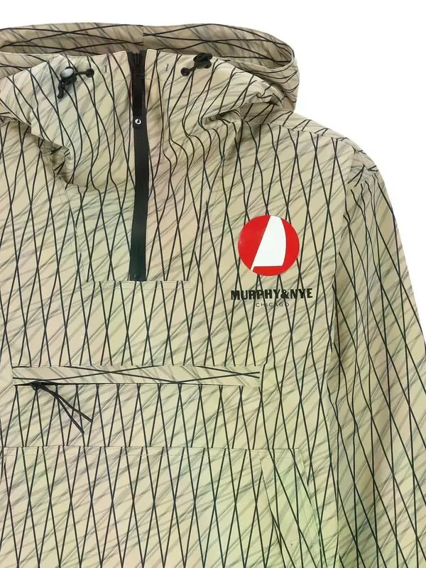 MURPHY&NYE Geometric-print Hooded Hoodie Jacket