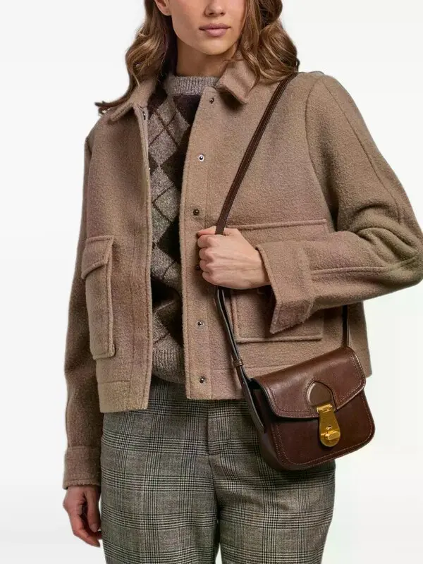 THE BRIDGE Leather Buckle-fastening Cross Body Bag