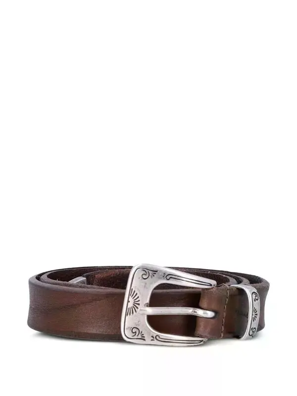 MANCINI 1979 William Engraved Leather Belt