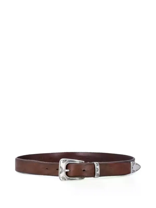 MANCINI 1979 William Engraved Leather Belt