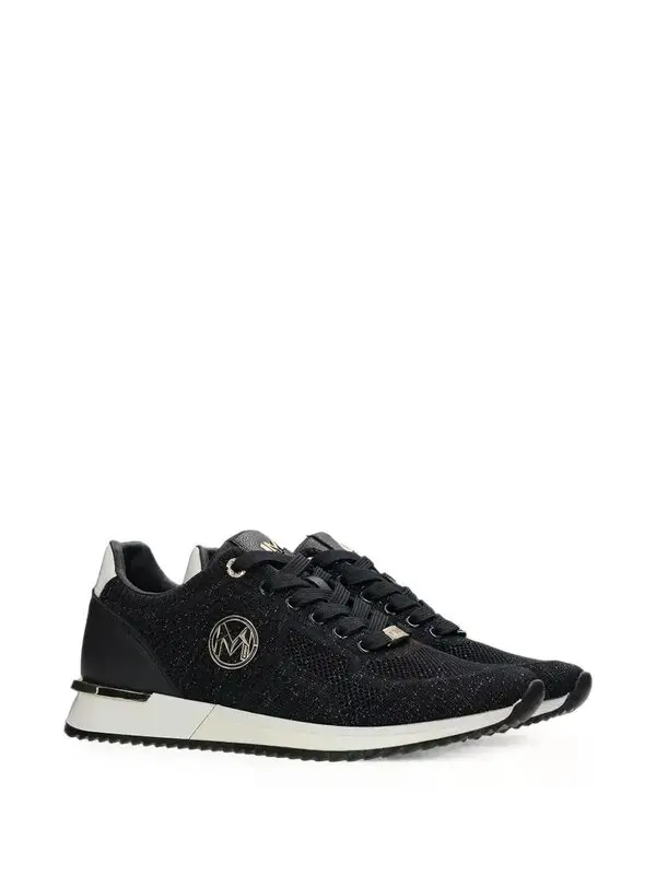MEXX Glitter-knit Logo Plaque Sneakers