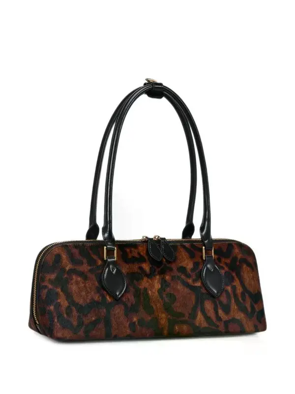 POTAMY Leopard-print Baguette Shoulder Bag