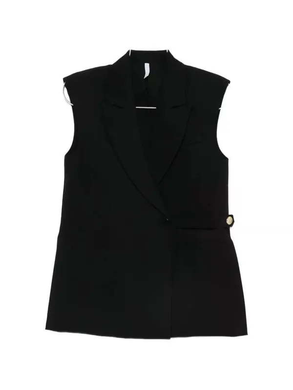 Imperial Sleeveless Double-breasted Peak Lapel Gilet