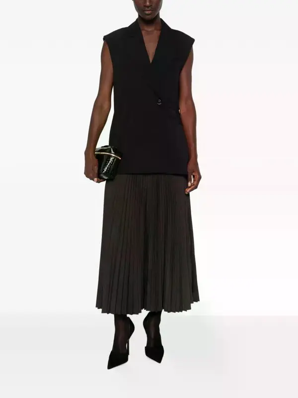 Imperial Sleeveless Double-breasted Peak Lapel Gilet