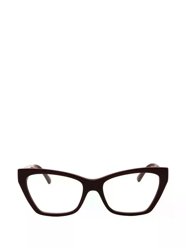 JIMMY CHOO Cat Eye Acetate Eyeglasses - Brown