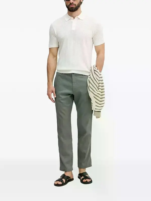 BENETTON Textured-knit Polo Shirt