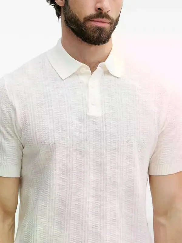 BENETTON Textured-knit Polo Shirt