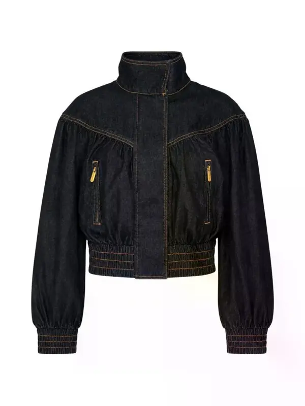 Zimmermann Denim Bow Detail Jacket