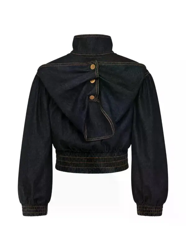 Zimmermann Denim Bow Detail Jacket