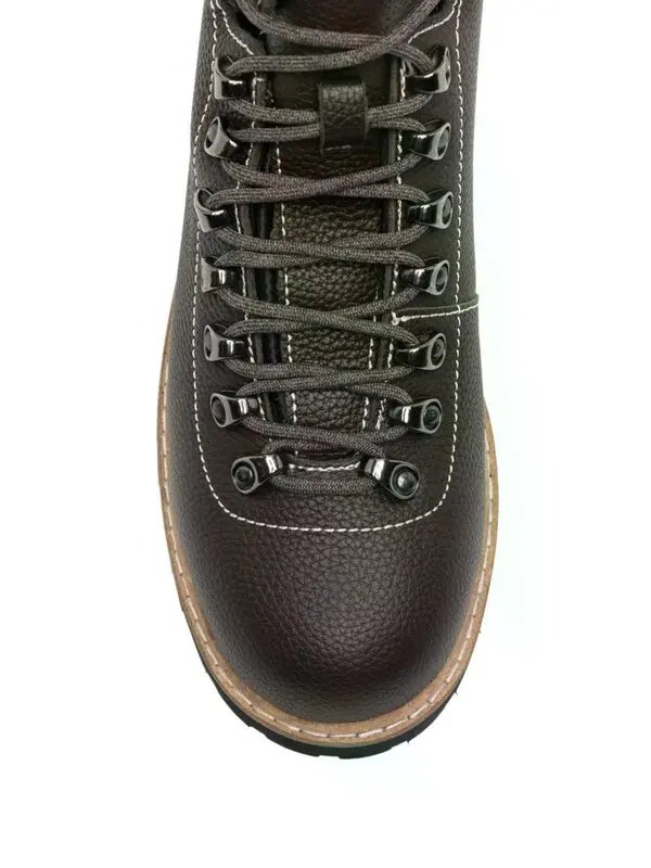 Paul & Shark Grained Leather Boots