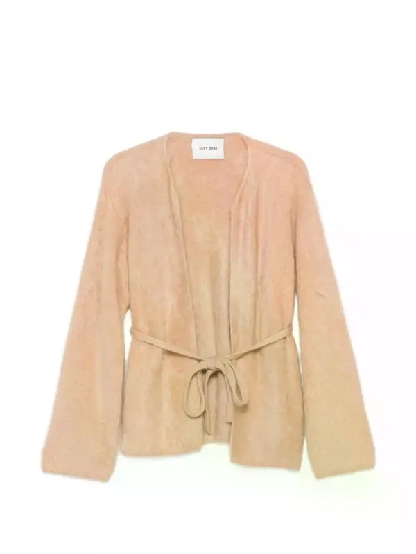 Soft Goat Brushed Wrap Cardigan