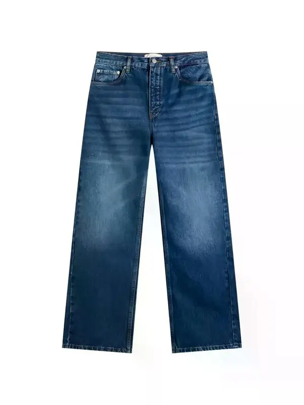 Studio Nicholson Faded Wide-leg Jeans
