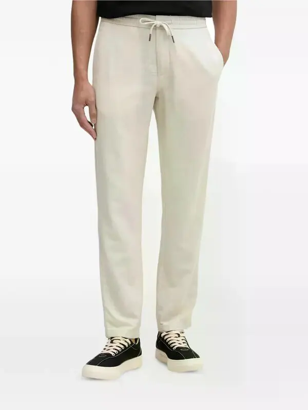 Marc O'polo Drawstring Waist Straight-leg Trousers - Neutrals