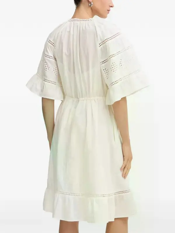 Marc O'polo Broderie-anglaise Ruffled Mini Dress