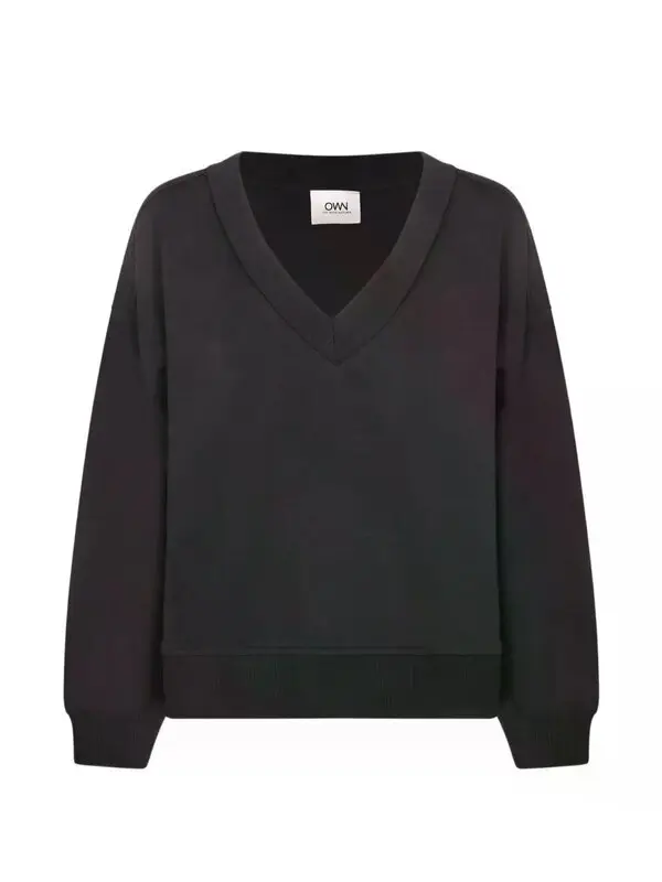 OWN Ribbed-trim V-neck Sweater