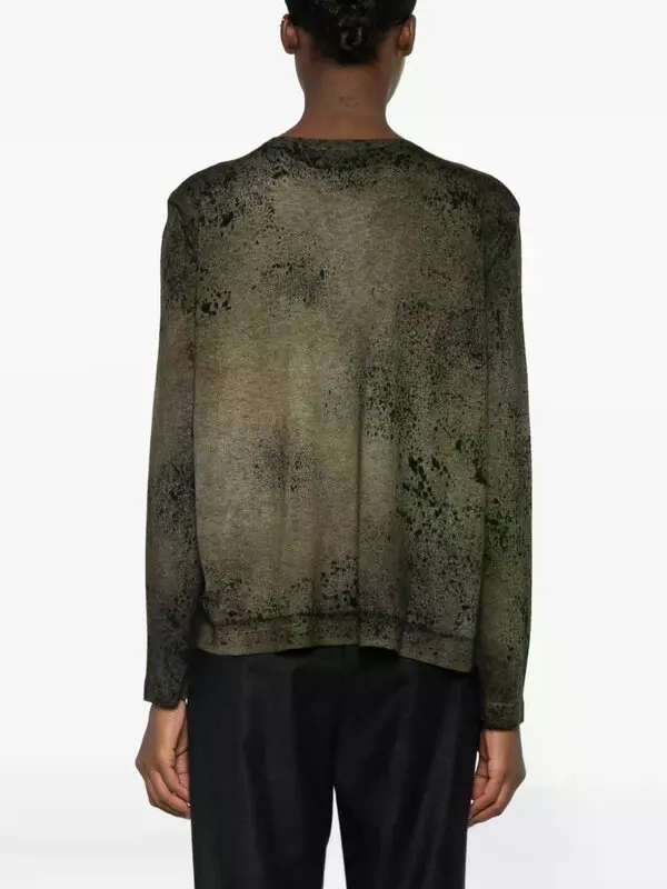 Avant Toi Paisley-print Fine-knit Top