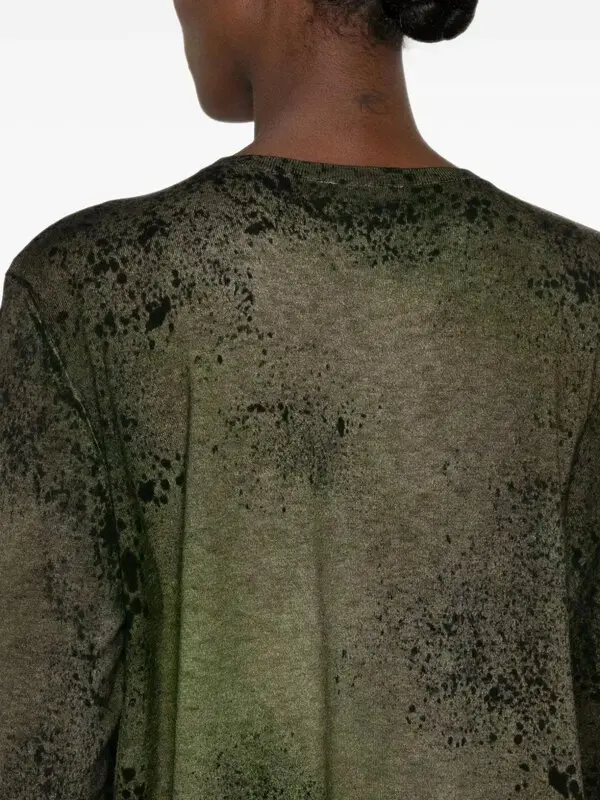 Avant Toi Paisley-print Fine-knit Top