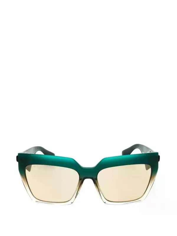 Etro Geometric Frame Sunglasses - Green