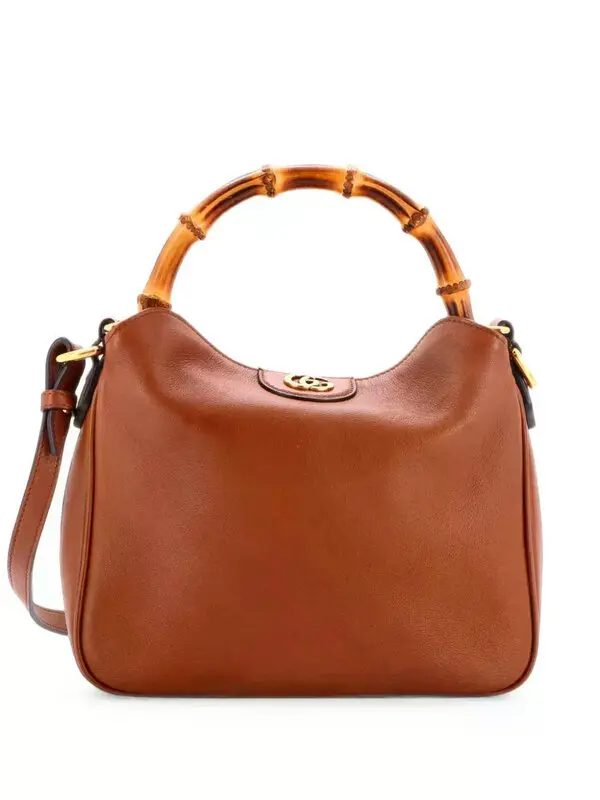 Gucci Diana Nm Bamboo Shoulder Bag Leather Small Tote Bag
