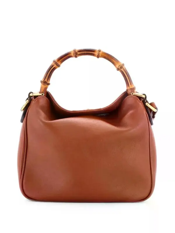Gucci Diana Nm Bamboo Shoulder Bag Leather Small Tote Bag