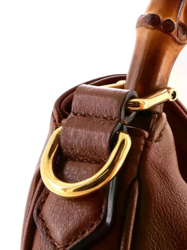 Gucci Diana Nm Bamboo Shoulder Bag Leather Small Tote Bag