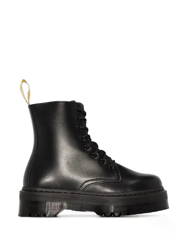 Dr. Martens Jadon Ii Mono Lace-up Platform Boots - Black