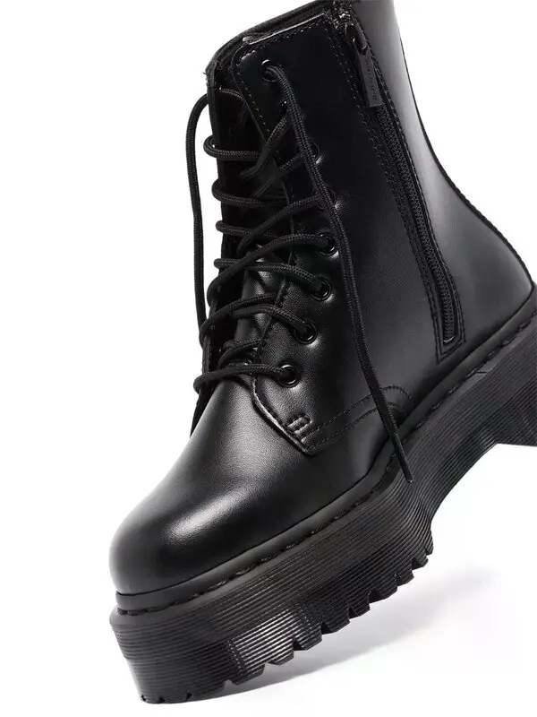 Dr. Martens Jadon Ii Mono Lace-up Platform Boots - Black