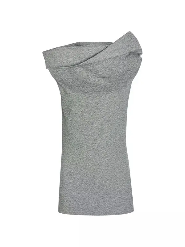 Issey Miyake Off-shoulder Draped Top