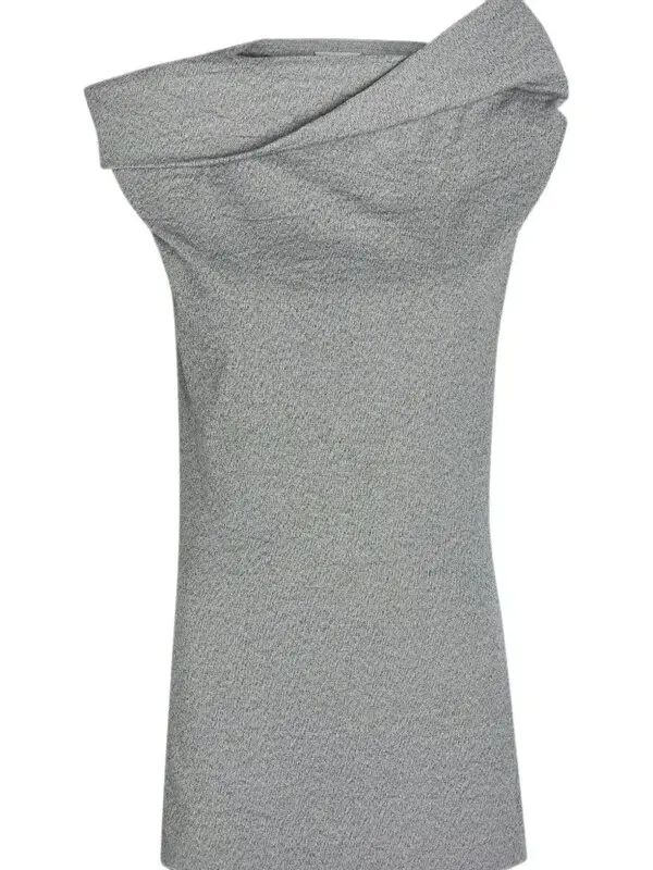 Issey Miyake Off-shoulder Draped Top
