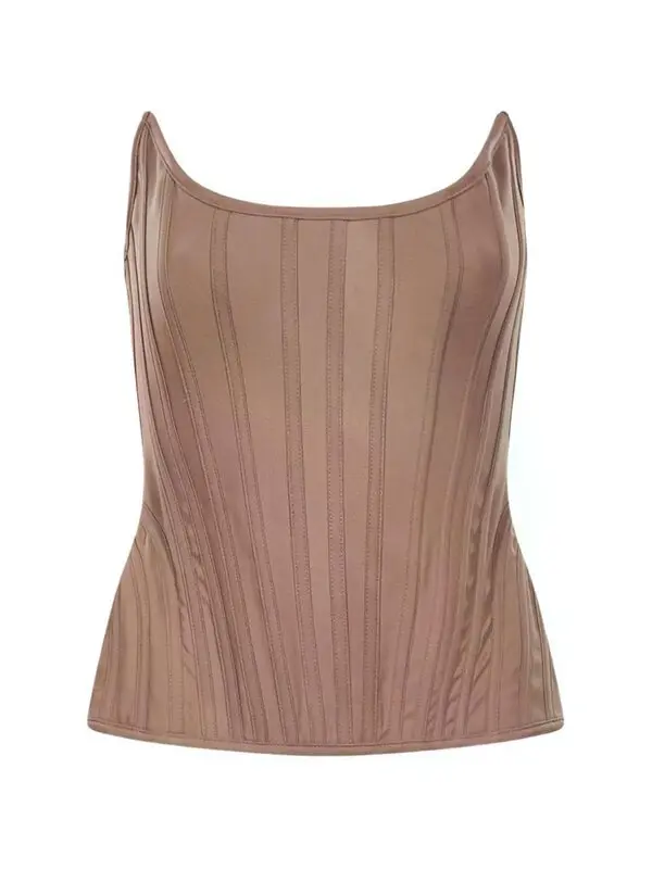 Giuseppe Di Morabito Panelled Corset Top - Neutrals