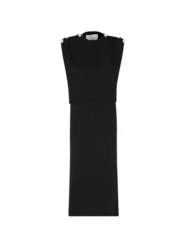 Giuseppe Di Morabito Crystal-embellished Sleeveless Midi Dress - Black