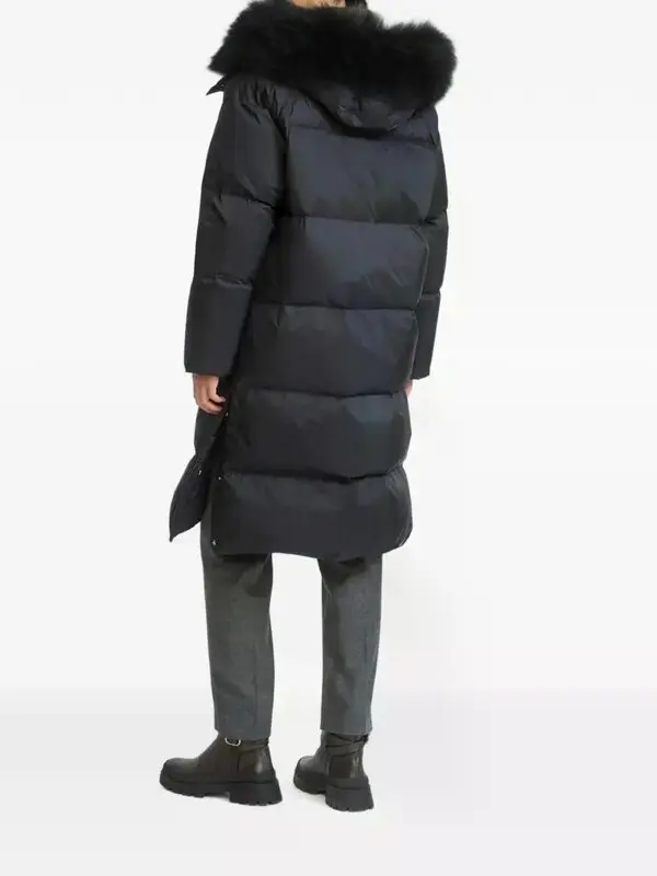 YVES SALOMON Fur-trimmed Hooded Down Coat