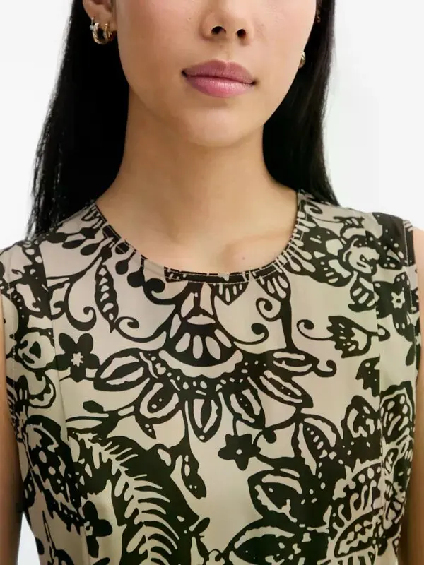 Marc O'polo Floral-print Sleeveless Maxi Dress