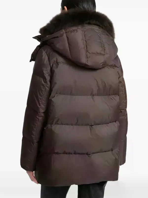 YVES SALOMON Fur-trim Hooded Jacket