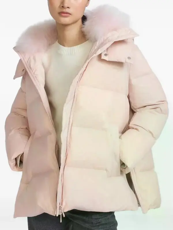 YVES SALOMON Fur-trim Hooded Jacket