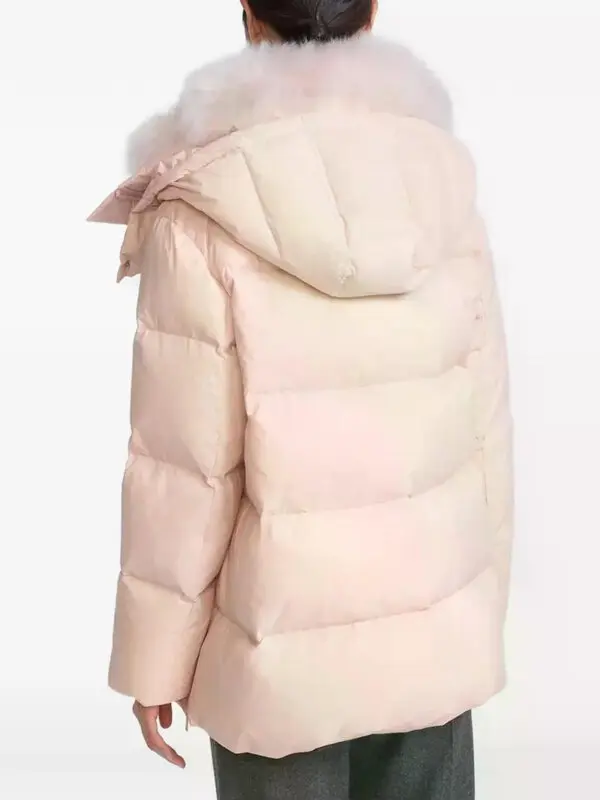 YVES SALOMON Fur-trim Hooded Jacket